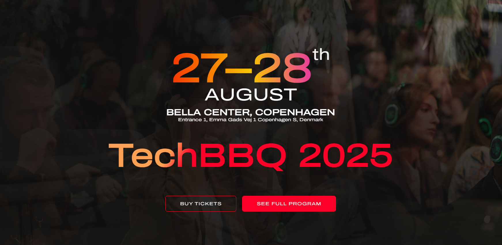 TechBBQ in Copenhagen, 26-28 August